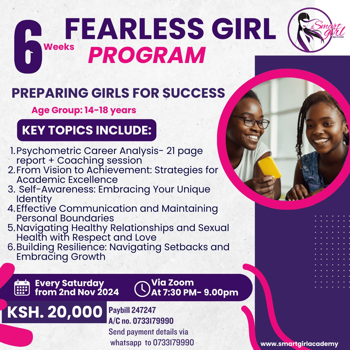 Fearless Girl Program – Smart Girl